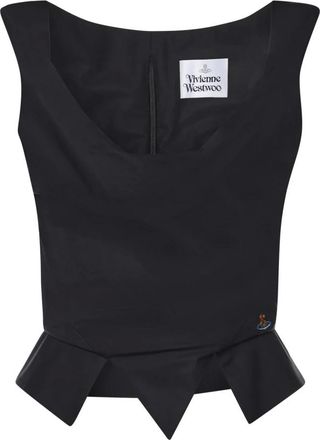 Vivienne Westwood Femme, Tops, Noir, Taille: 38 FR Heart Top
