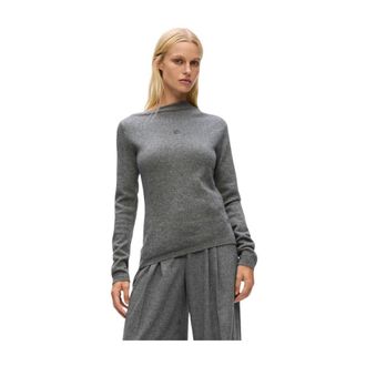 Karl Lagerfeld Asymmetrischer Kaschmirpullover - - Knitwear - Damen - Grau - S