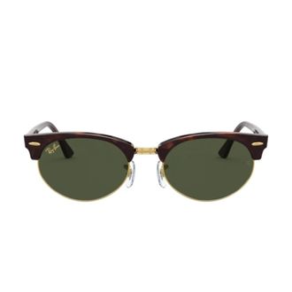 Ray-Ban unisex, Accessoires, Brun, Taille: ONE Size Lunettes de Soleil Style Clubmaster Ovale