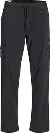 Jack & Jones Jpstkane Jjarcher Tech Cargo Sn Pantalon, Noir, XS Homme