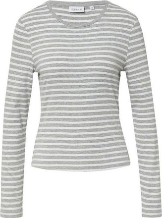 Comma Langarmshirt T-Shirt Gestreiftes Longsleeve aus Baumwolle