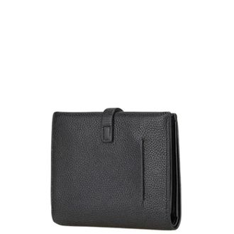 Burberry Portefeuille en cuir vintage Pre-owned - Femme - Pre-owned - Noir - Taille: ONE Size