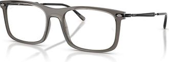 Ray-Ban Rb7260 Optics Schwarz Fassung Klar Glas Polarisiert 56-19