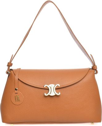 Anna Luchini Braun Rindsledertasche