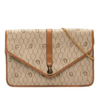 Dior Pre-owned Canvas Umh&auml;ngetasche - - Pre-owned - Damen - Beige - ONE SIZE