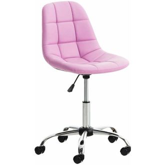 Clp Chaise de bureau ergonomique pivotante + roues assises de diff&eacute;rentes couleurs colore : rose