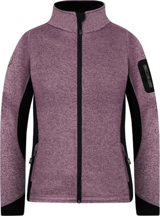 Normani Fleecejacke Damen Strickjacke Pukaskwa Strickfleecejacke Fleecejacke mit Stehkragen und Seitentaschen