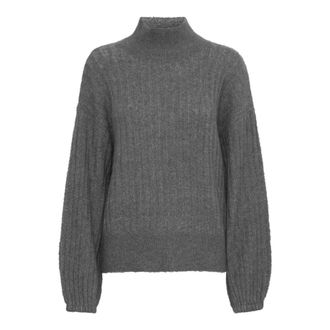Ichi Strickware - - Knitwear - Damen - Grau - L