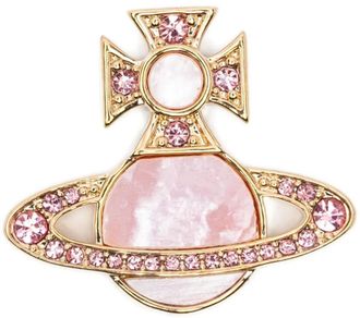 Vivienne Westwood Ohrringe - Bijoux Goldlight Rose Crystal - Gr. unisize - in Gold - f&uuml;r Damen
