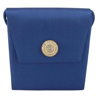 Saint Laurent Sac bandouli&egrave;re en satin pr&eacute;-poss&eacute;d&eacute; - Femme - Pre-owned - Bleu - Taille: ONE Size