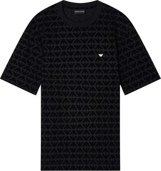 Emporio Armani Homme, Tops, Noir, Taille: S Monogram T-Shirt