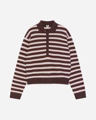 Arket Polopullover Aus Wolle -Braun