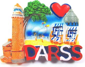 Generic Darß Zingst Fischland Magnet Poly Germany Souvenir Mecklenburg