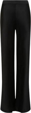 Alberta Ferretti Satinhose - - Trousers - Damen - Schwarzk - M