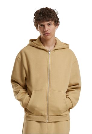 Build Your Brand Herren Kapuzenpullover Fluffy Zip Hoody, Männer Hoodie mit durchgehendem Reißverschluss, Regular Fit