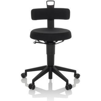hjh OFFICE [NEUWERTIG] Hjh Office Arbeitshocker Stuhl Balancestuhl Top Work Flex Stoff Schwarz Hocker B-Ware