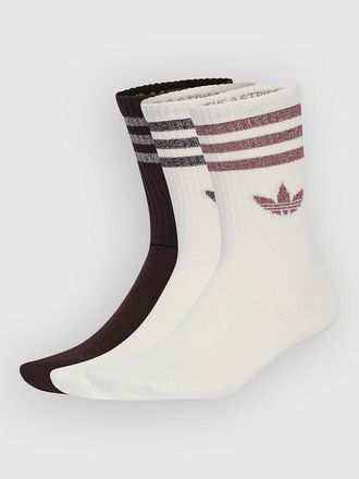 adidas Originals 3S Gl Ct 3P Chaussettes marron