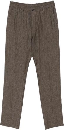 Emporio Armani Homme, Pantalons, Brun, Taille: 2XL Pantalon Boutonn&eacute;