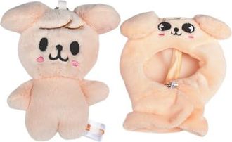 Generic Sk-zoo Porte-clés en peluche « Stay » avec cape amovible 10 cm loup Chan Jiniret Bbokari, Puppym, 10-12 cm