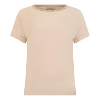 Herno L&auml;ssiges- schickes Baumwoll-T-Shirt - - Tops - Damen - Beige - M