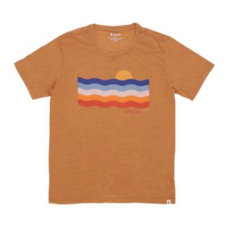 Cotopaxi Disco Wave Tee Saddle T-Shirt - - Tops - Herren - Braun - XL