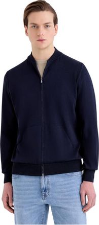 FILIPPO DE LAURENTIIS Homme, Sweatshirts et sweats &agrave; capuche, Bleu, Taille: 2XL Bomber Jacket