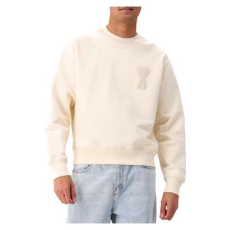 Ami Pull Beige Heavy Loopback - Homme - Sweatshirts et sweats &agrave; capuche - Beige - Taille: M