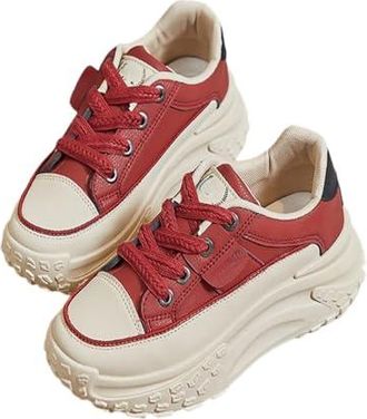 Generic Chaussures orthopédiques pour femmes, mocassins tendance, légers, confortables et décontractés, baskets de marche à plateforme augmentée de 4,6 cm, Ro