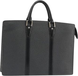 Louis Vuitton Pre-owned Sacoche daffaires en cuir Taiga - Femme - Pre-owned - Noir - Taille: ONE Size