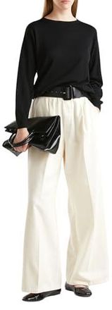 Benetton Maille G/C M/L 11ahd10a4 Sweater, Noir, M Femme