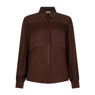 Liu Jo Damen, Blusen & Hemden, Braun, LGr&ouml;&szlig;e