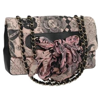 Chanel Pre-owned Cord Schultertasche - - Pre-owned - Damen - Rosa - ONE SIZE