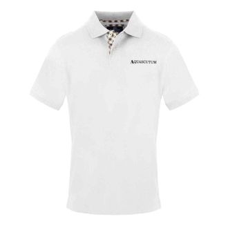 Aquascutum Poloshirt f&uuml;r Herren, Mit Kragen (Wei&szlig;)