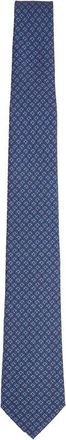Ferragamo Homme, Accessoires, Bleu, Taille: ONE Size Cravate en soie &agrave; imprim&eacute; Tetris