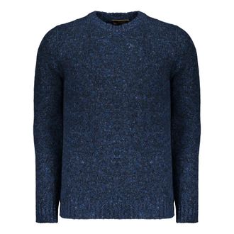 Moorer Rundhals-Strickware - - Knitwear - Herren - Blau - XL
