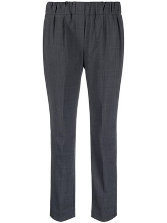 Brunello Cucinelli Klassische Cropped-Hose - Grau