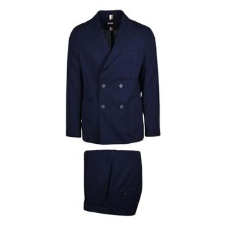 HUGO BOSS Homme, Costumes, Bleu, Taille: L Veste crois&eacute;e