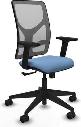 Piqueras y Crespo Moderner Drehstuhl mit 2D-Armlehnen, h&ouml;henverstellbare Lendenwirbelst&uuml;tze. Ausgestattet mit 3 Positionen und Schneideschaum. Mit Rollen von 65 mm Nylo