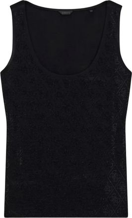 Guess Femme, Tops, Noir, Taille: 40 FR Canotta D&eacute;bardeur