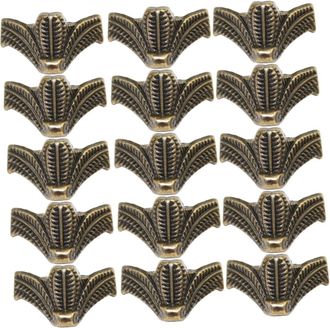 Angoily 24 Stück Teiliges Möbelstützfüße aus Langlebiger Legierung Dekorative Boxfüße in Antikgrün Robuste Ersatzmöbelfüße mit Hoher Tragkraft für Sofa Stuhl 