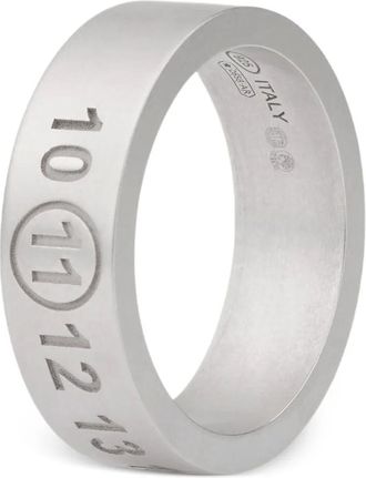 Maison Margiela bague &agrave; num&eacute;ro - Argent
