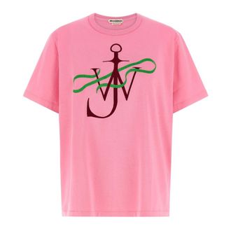 J.W.Anderson Ribbon Anchor T-Shirt - - Tops - Damen - Rosa - XL