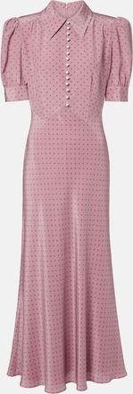 Alessandra Rich Maxikleid aus Seide