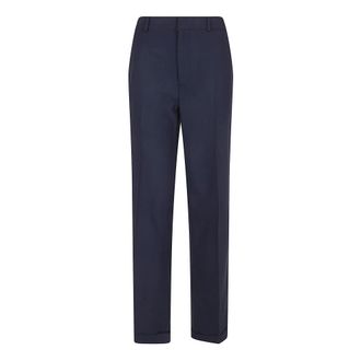 Polo Ralph Lauren Woven Straight Pants - - Trousers - Damen - Blau - XS