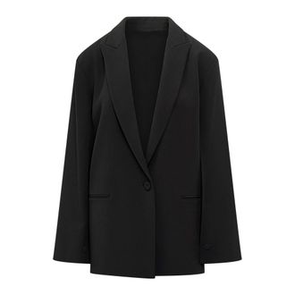 Alberta Ferretti Einreihiger Blazer - - Jackets - Damen - Schwarzk - XS