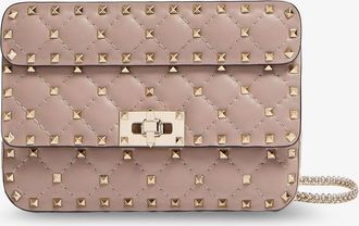Valentino Garavani Rockstud Spike leathercrossbody bag with iconic all-over studs - VALENTINO GARAVANI - gender_Woman