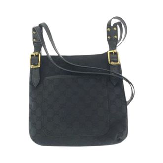 Gucci Pre-owned GG Canvas Leder Schultertasche - - Pre-owned - Damen - Schwarzk - ONE SIZE