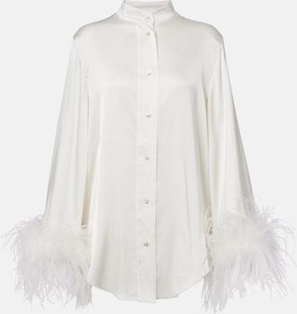 Os&eacute;ree Os&eacute;ree Chemise Bridal en satin