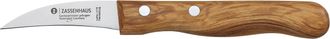 Zassenhaus Gem&uuml;semesser gebogen | Olivenholz | Sch&auml;lmesser f&uuml;r Obst und Gem&uuml;se | Kurze Klinge aus Edelstahl | K&uuml;chenmesser klein | 16,2 &times; 1,6 &times; 1,3 cm | Klingenl
