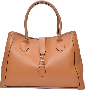 Isabella Rhea Braun Rindsledertasche